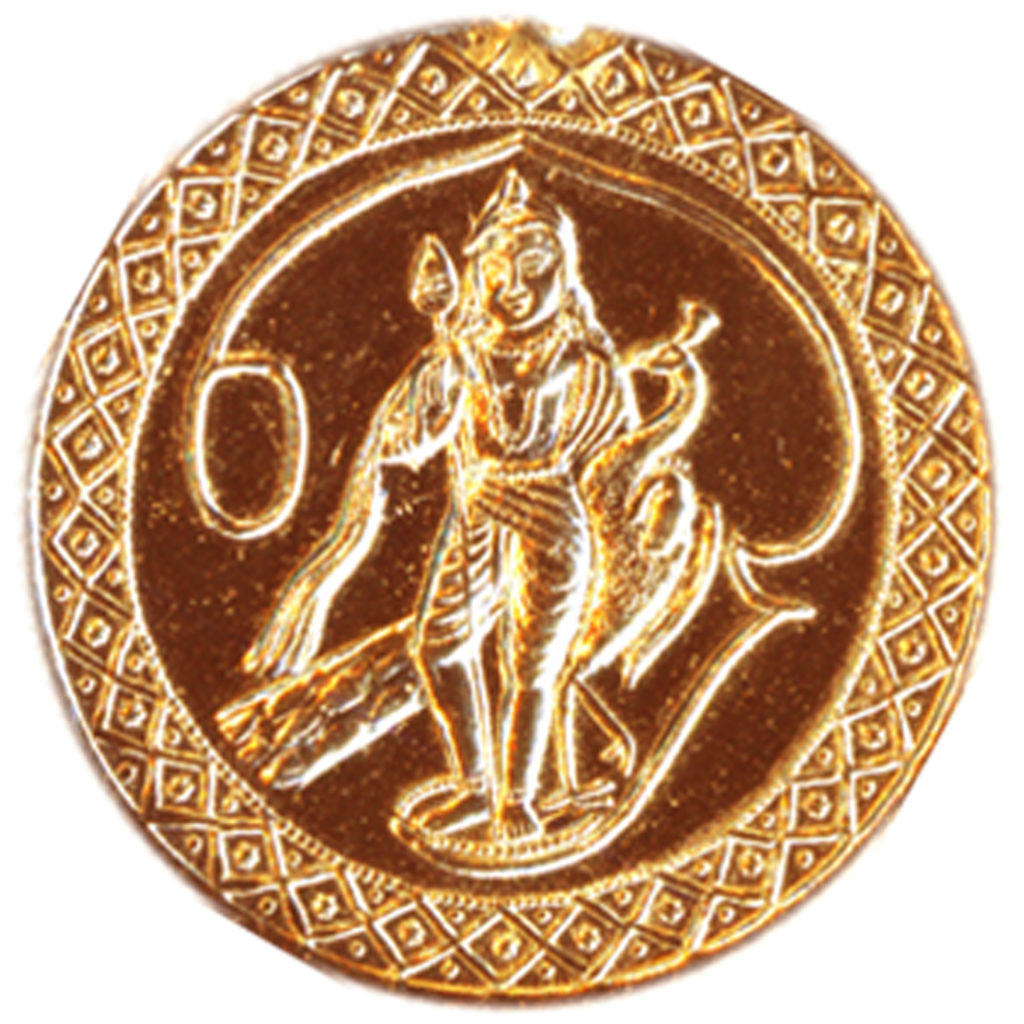 Laxmi Kubera Lakshmi Kuberan Copper Coin - A3180-01 - Aadhyathmika ...