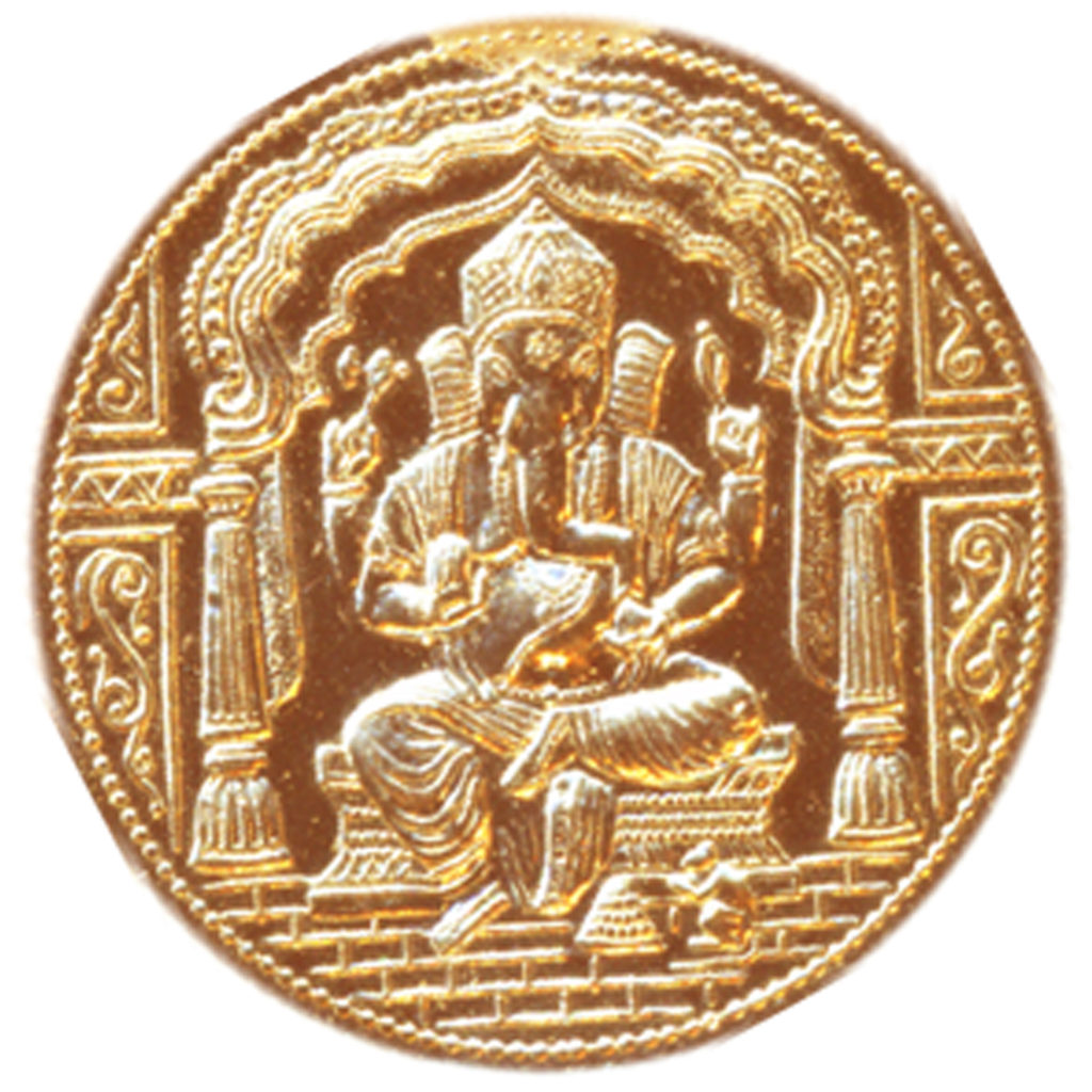 Laxmi Kubera Lakshmi Kuberan Copper Coin - A3180-01 - Aadhyathmika ...