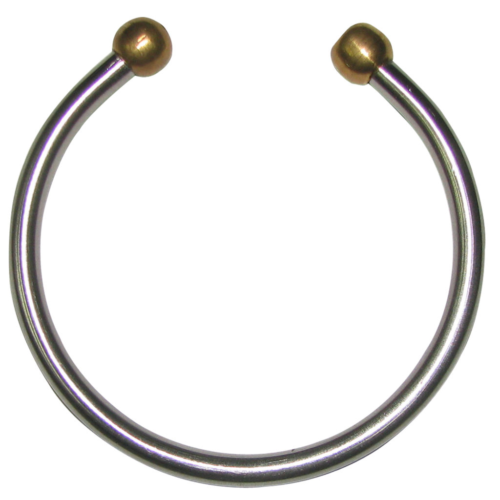 Aadhyathmika Aimpon Panchalogam Two Beads Fitted In Steel Adjustable ...