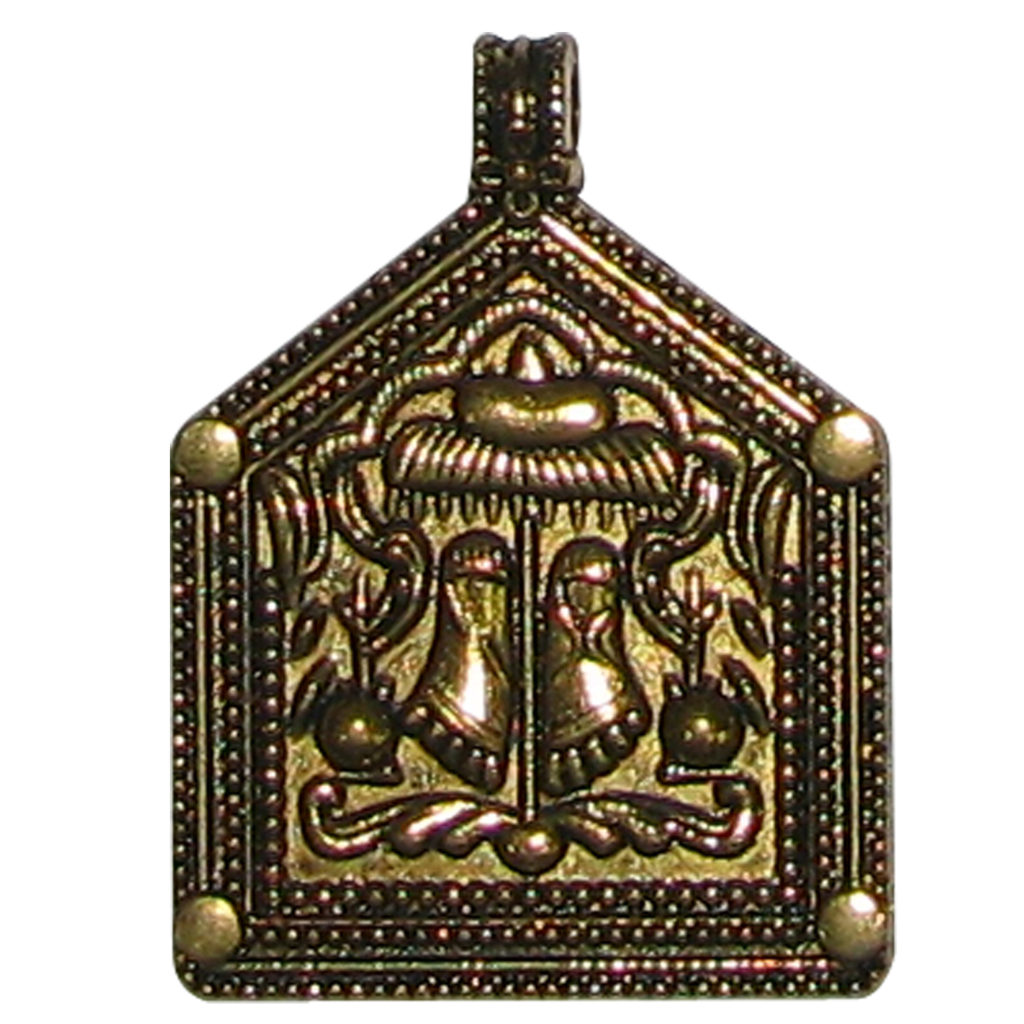 Guru Paduka Charan Paduka Khadau Lord Feet Metal Pendant - A4526-03 ...