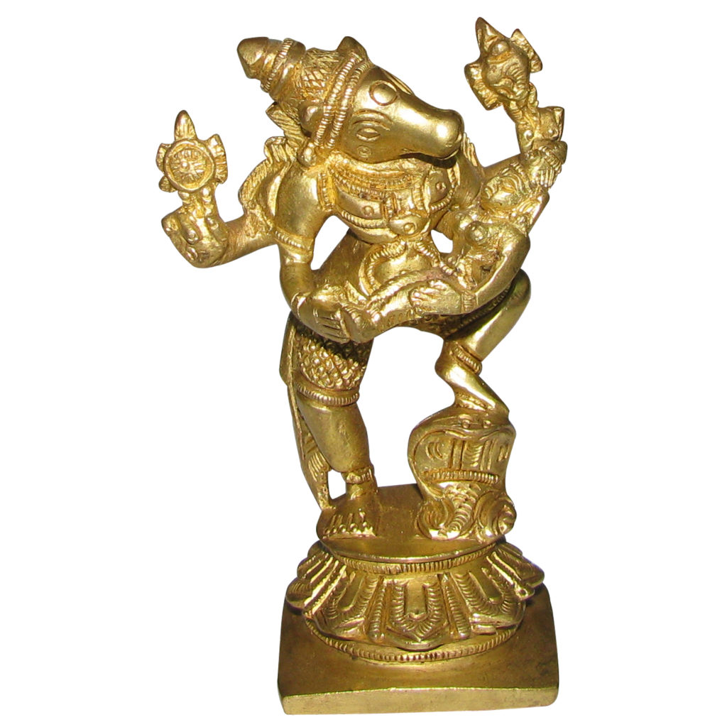 Sri Bhu Varaha Swamy Bhoo Varahaswamy Brass Idol - A4629 - Aadhyathmika ...