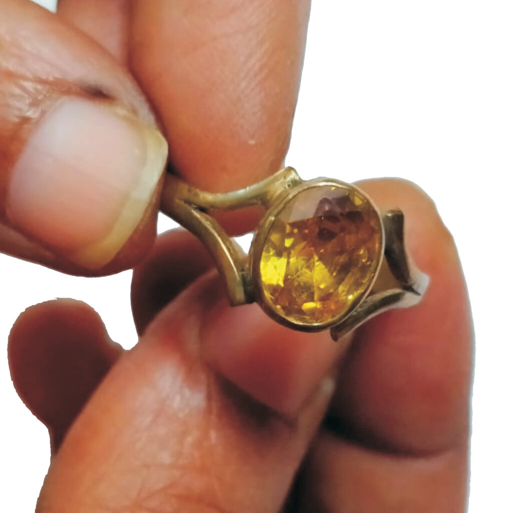 S9094-30 - Aadhyathmik Medhavi Mixed Metal Ring For Success Knowledge ...