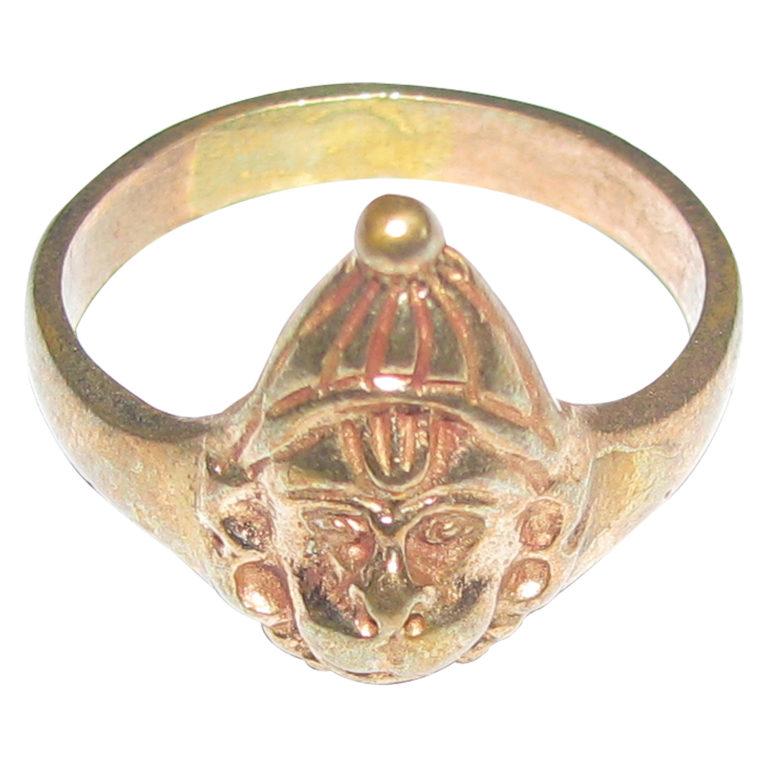 S952338 - Aadhyathmik Aimpon Panchalogam Hanuman Ring Panchaloha ...