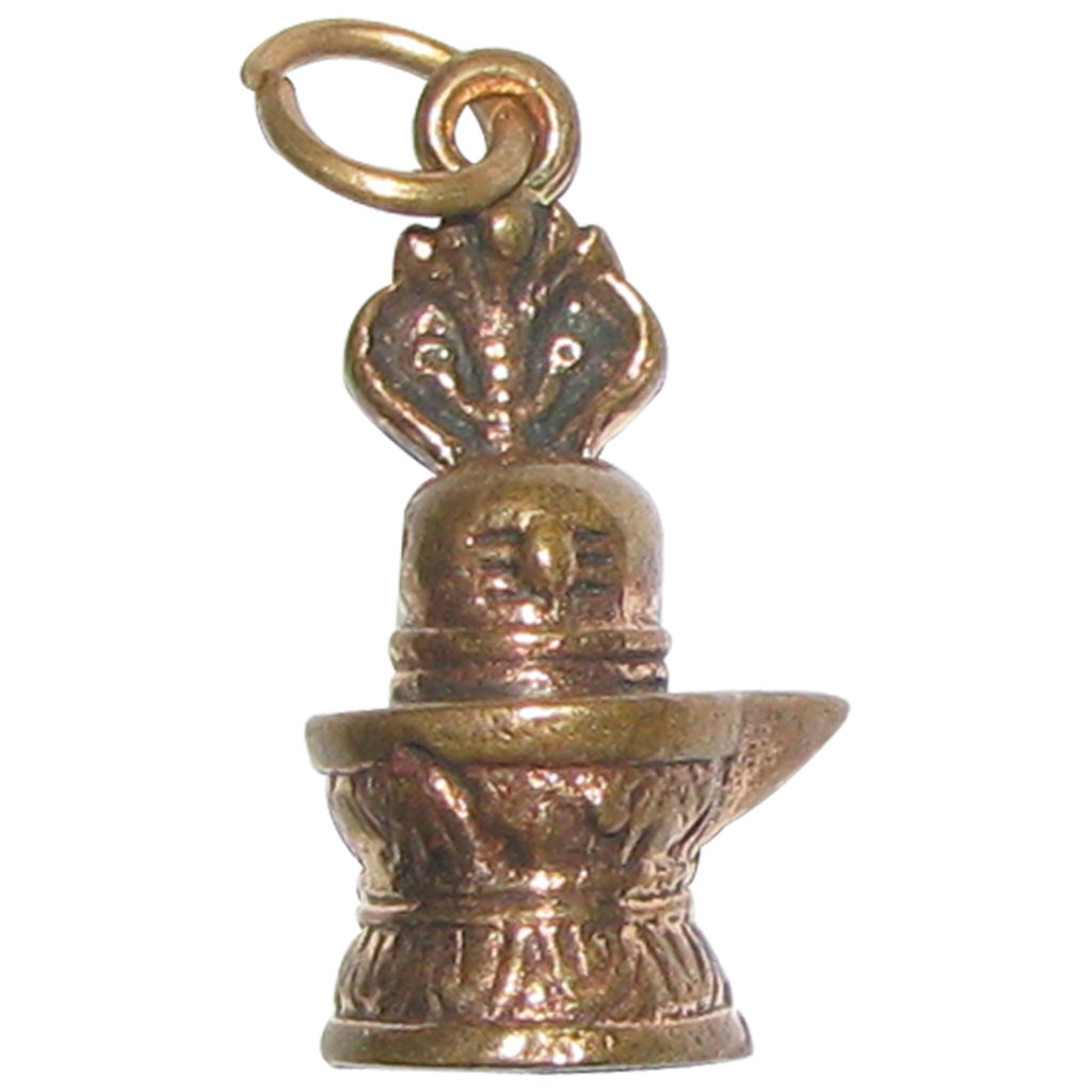 Aadhyathmik Aimpon Panchalogam Shivaling Nag Pendant Panchaloha Lingam ...