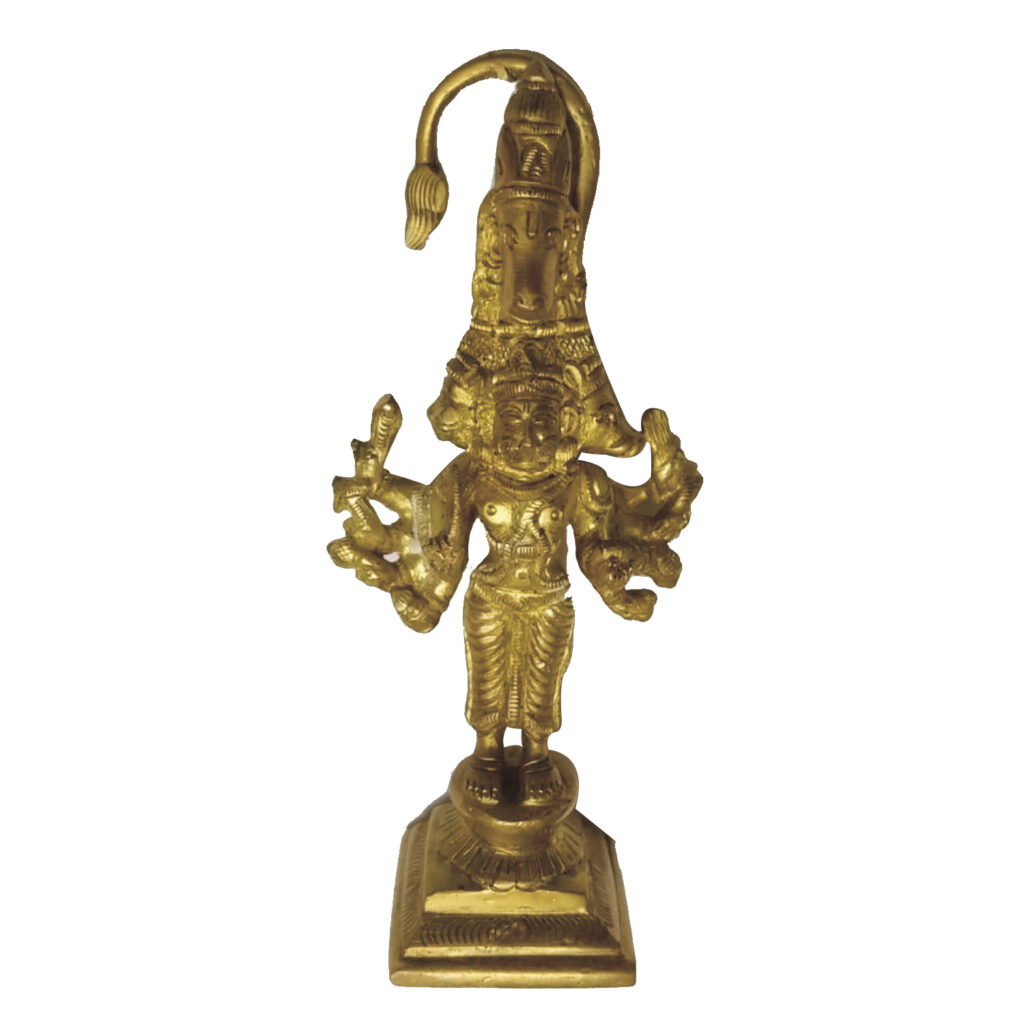 Panchmukh Hanuma Idol in Brass 5 Inch 275grams - S801987 - Aadhyathmika ...