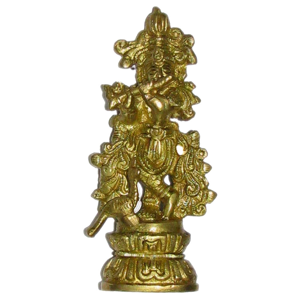 Venugopal Krishna Idol in Brass 4 Inch - S906528 - Aadhyathmika Kendra ...