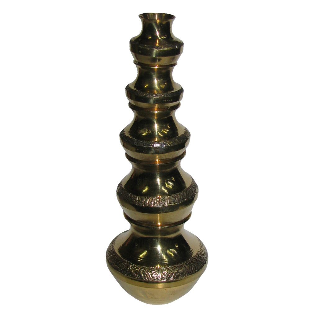 Small Pot Kalash Set of Five in Brass for Pooja Each Pot Size 1 to 2 ...