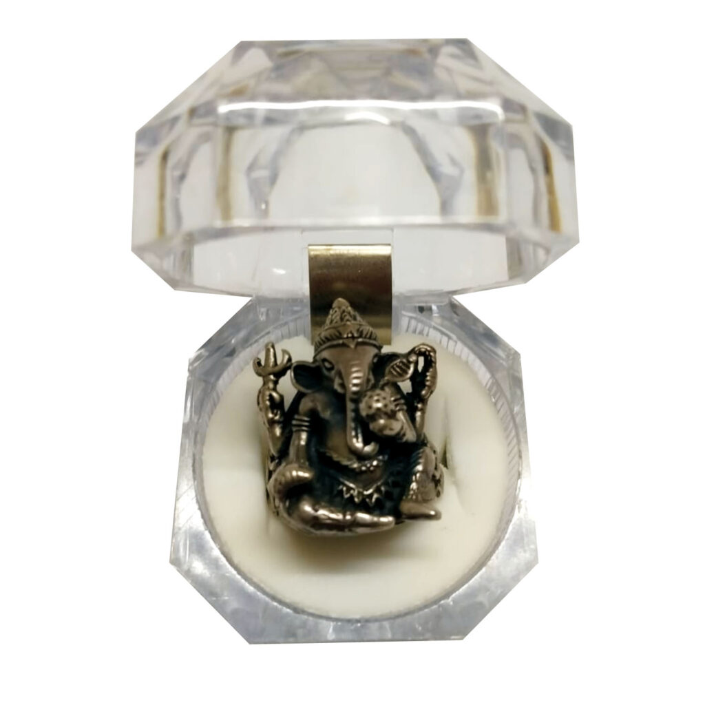 Aadhyathmik Powerful Vignanayak Silver Ring Ganesh Vendi Vungaram ...