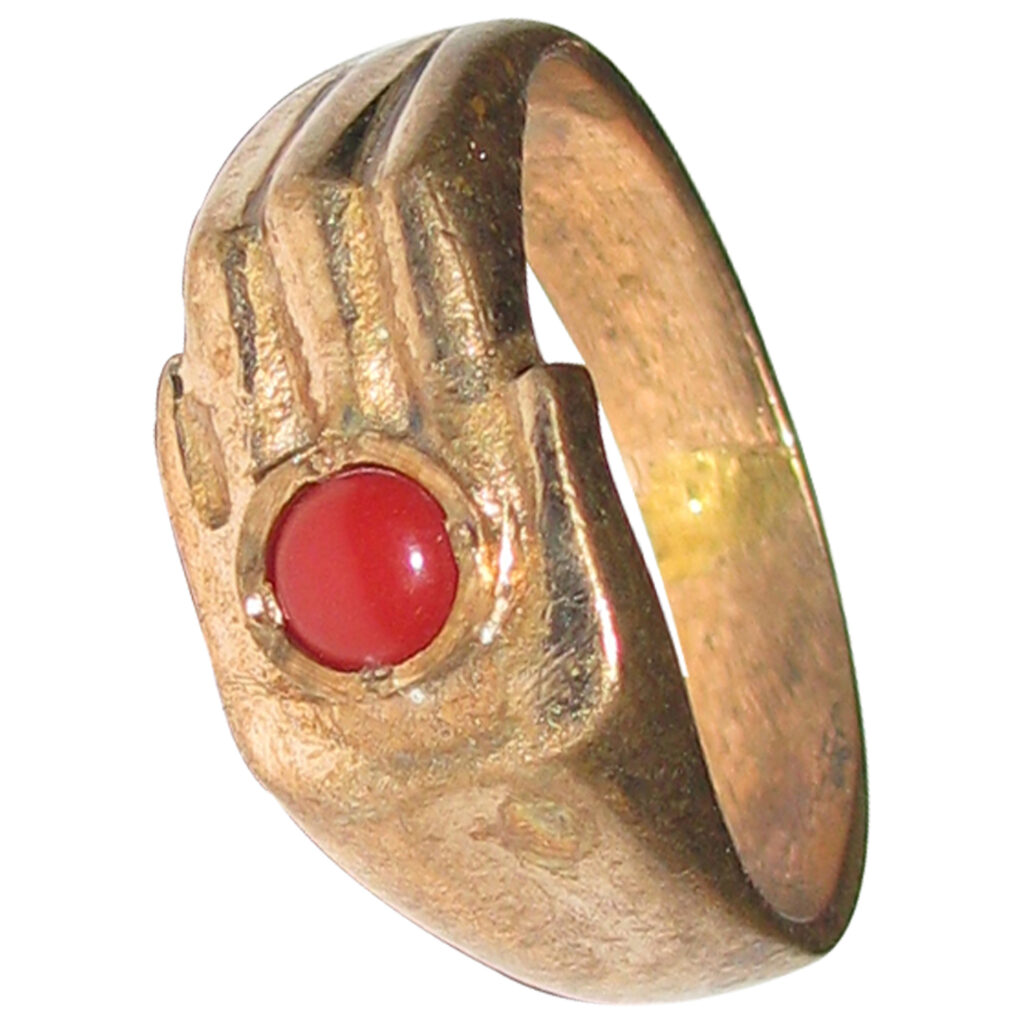 Aadhyathmik Aimpon Panchalogam Abhaya Mudra Ring Panchaloha Abhayamudra ...