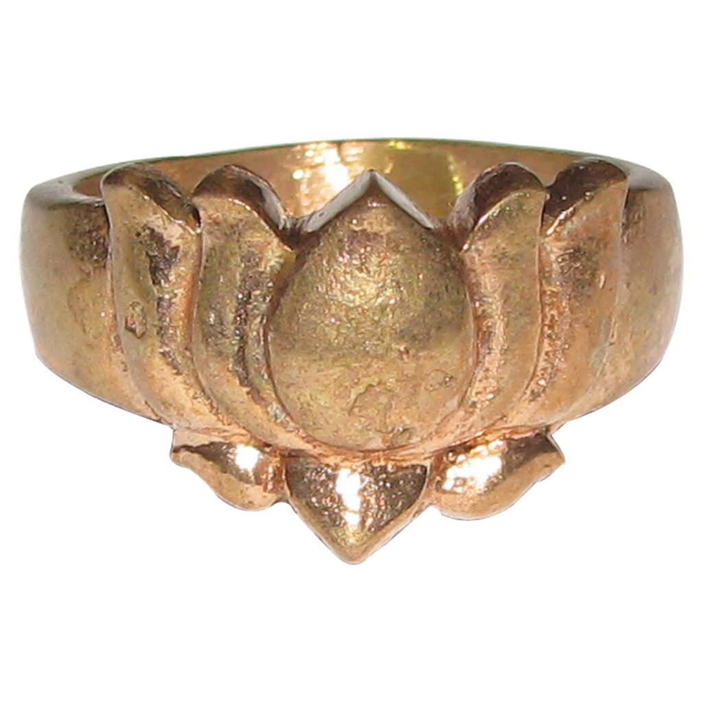 Aadhyathmik Ainpon Panchalogam Padma Ring Panchaloha Sacred Lotus Ring ...