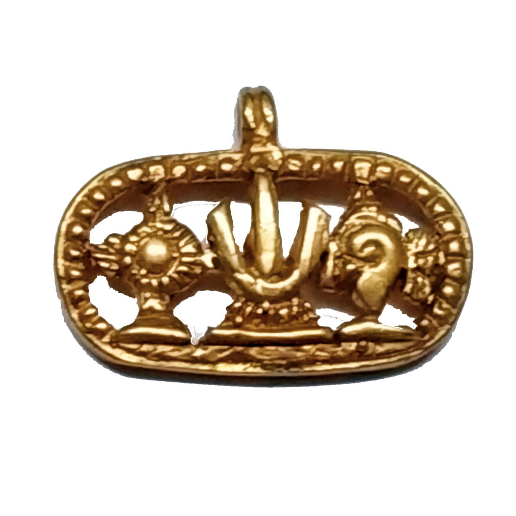 Aadhyathmik Aimpon Panchalogam Panchaloha Shankhu Chakra Namam Rupu 5 ...