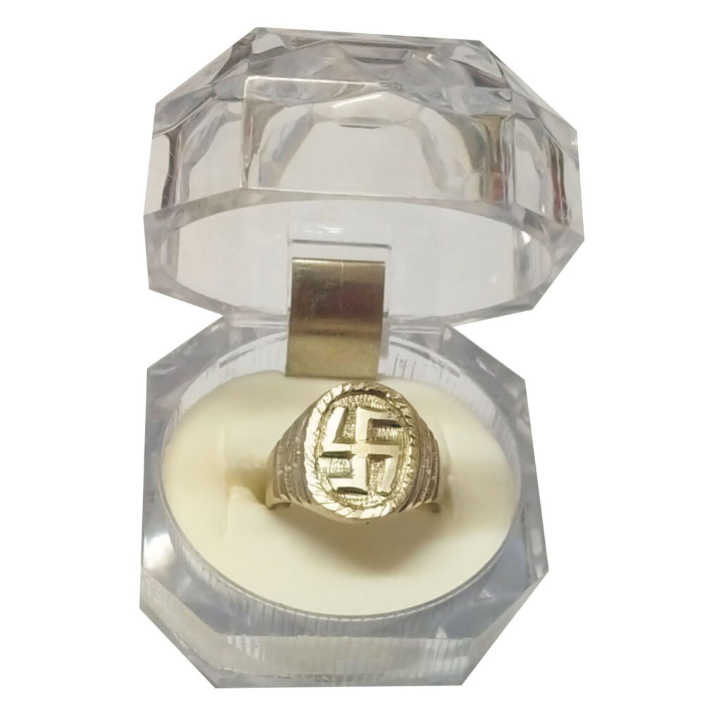 Aadhyathmik Powerful Swasthik Silver Ring Vendi Vungaram Velli Modharam ...