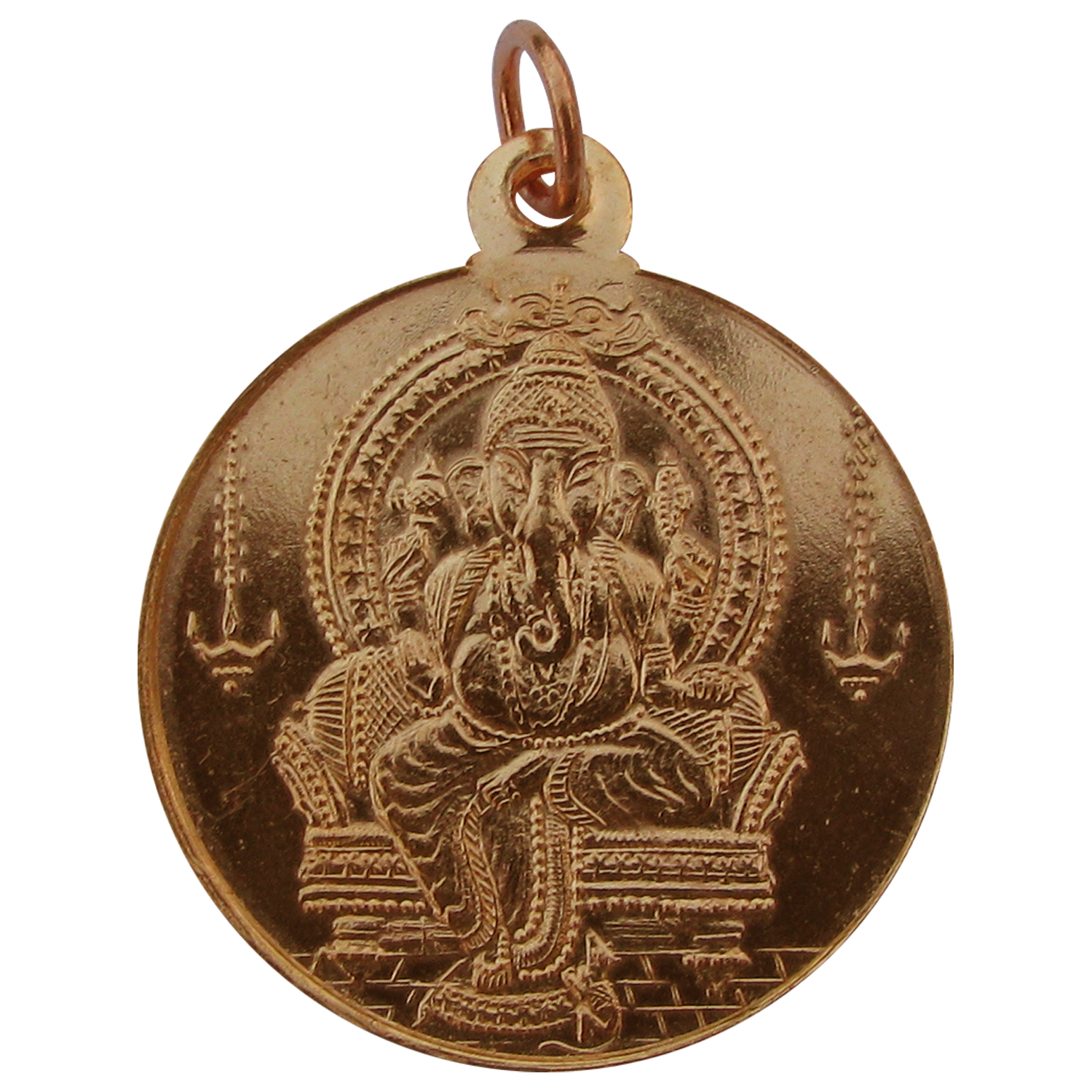 S932648 - Aadhyathmik Ganpati Maharaj Copper Pendant Kavach Locket ...