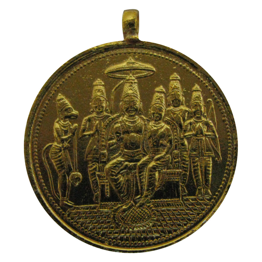 S932748-02 - Aadhyathmik Ram Darbar Pendant Rama Parivar Kavach Locket ...