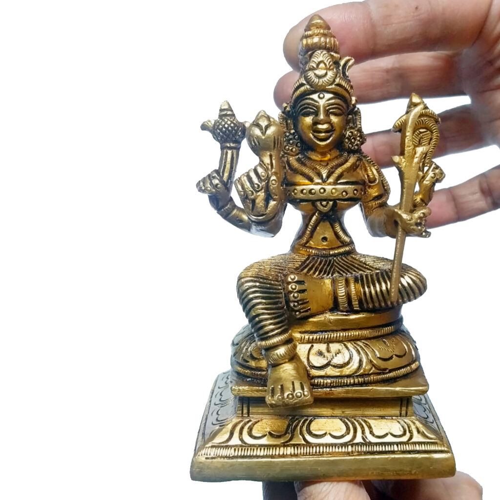 Mahabharat Gitopadesh Krishna and Arjuna on Ratha Idol in Brass 8.5 ...