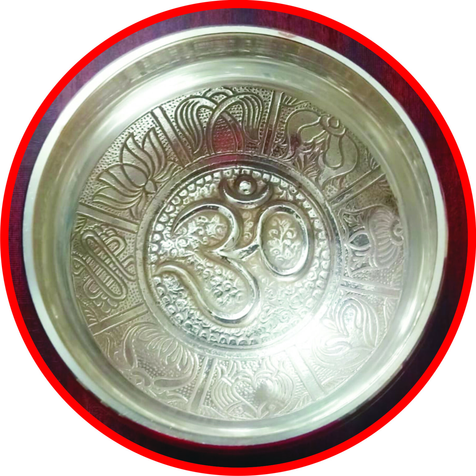 S9006-03 - Aadhyathmik Akshaya Patra Mixed Metal 6inch wide 3inch depth ...