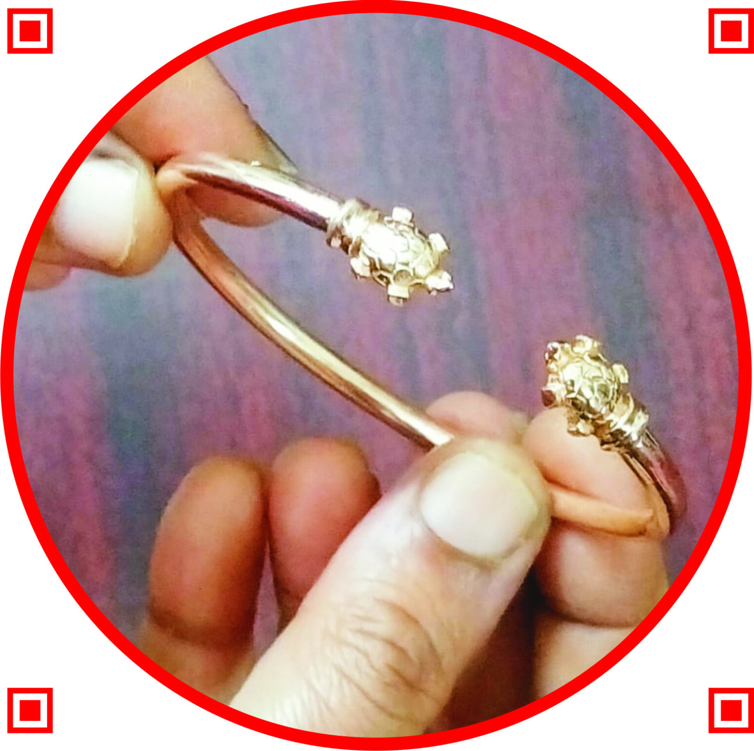 S9037-22 - Aadhyathmk Vishnu Kurma Panchaloha Kankanam Aimpon Kaapu ...