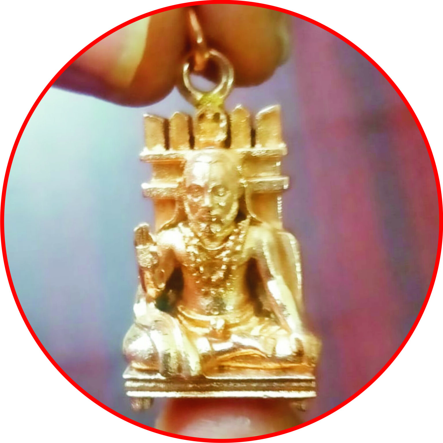 S9034-32 - Aadhyathmik Guru Raghavendra Aimpon Modhiram Panchaloha ...