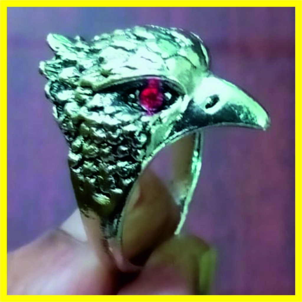 MMR5 - Aadhyathmik Garuda Ring Mixed Metal Angooti Garudalwar Modhiram Garuthmanth Vungram ...