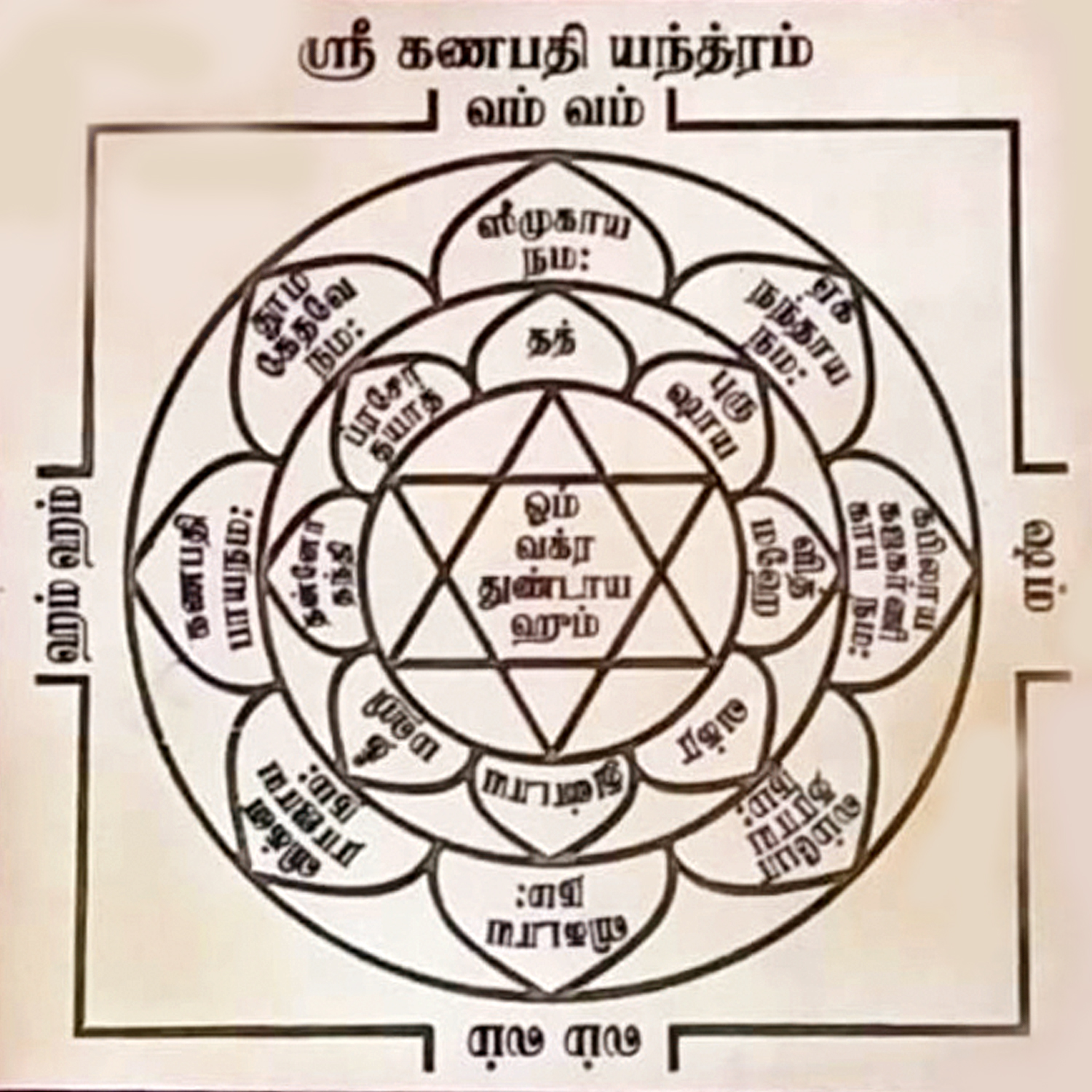 Y630 - Ganapathi Yantra Vinayagar Yantram Ganesha Yendram ...